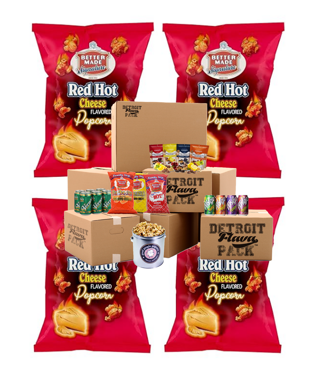 Detroit Flava Pack | Homegrown Detroit Snacks | We Ship Worldwide
